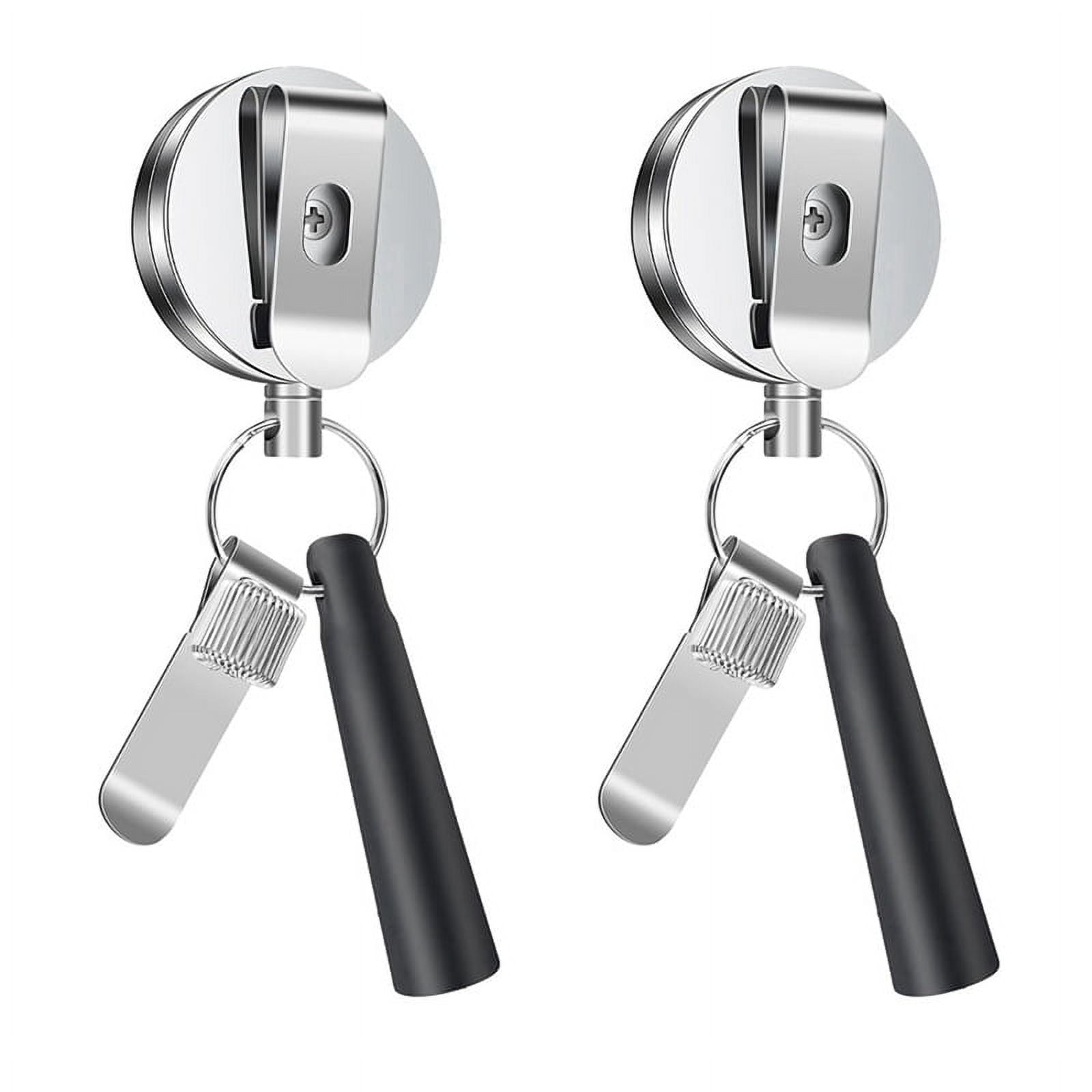 2 Pack Heavy Duty Retractable Pull Pen Pencil Holder Universal ...