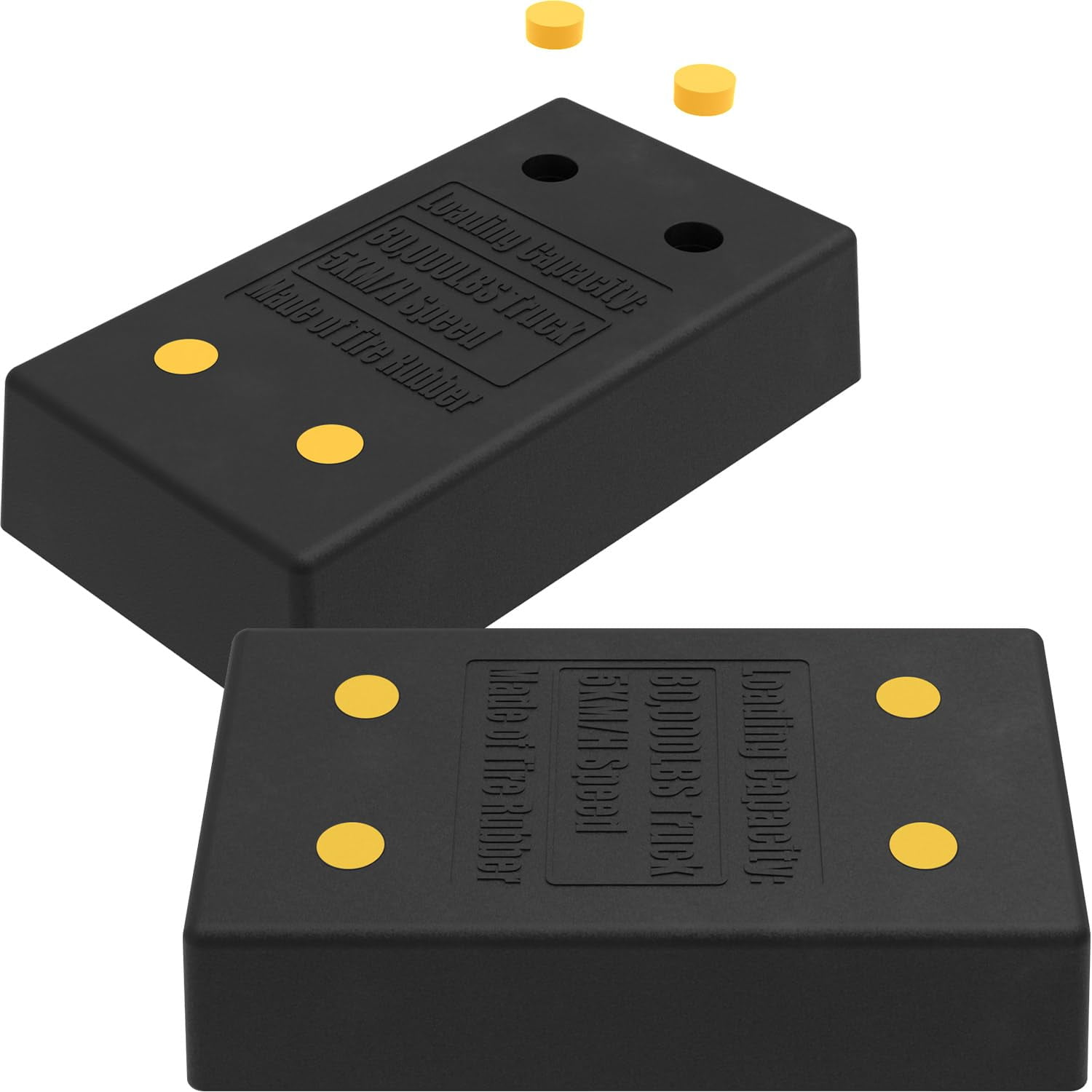 2 Pack Heavy-Duty Rubber Dock Bumper, Molded Dock Bumpers for Boat ...