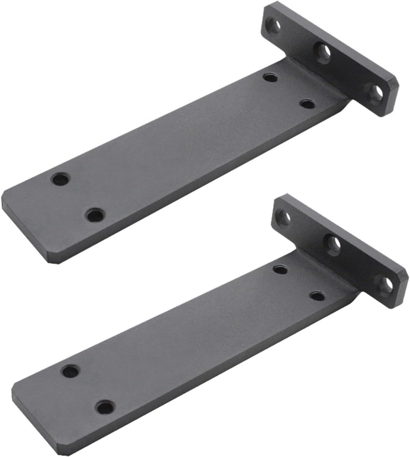 2 Pack Heavy Duty Shelf Brackets, 1/4" Thick Floating Hidden Shelf ...