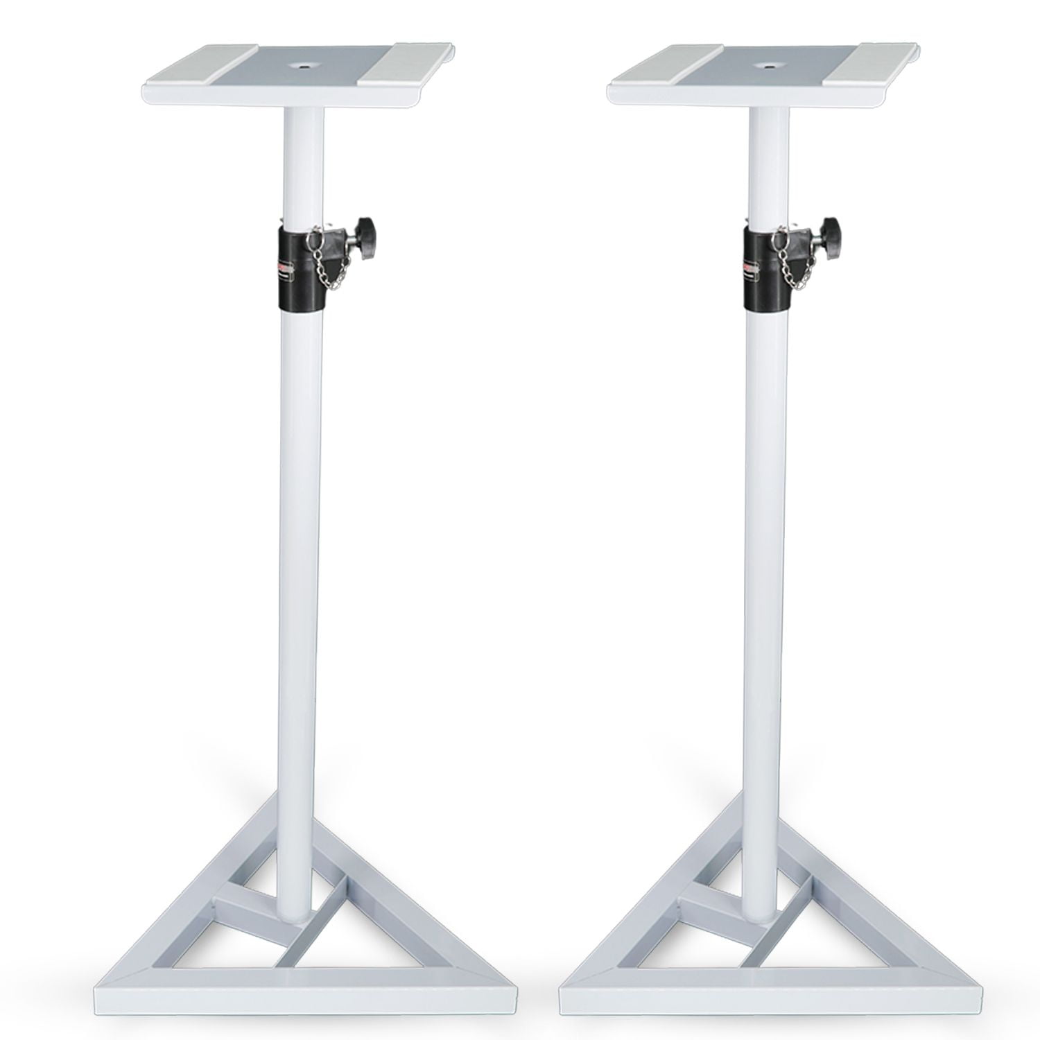 2-Pack Heavy Duty Speaker Stands, Adjustable Height 35.5" to 59.5", 100 ...