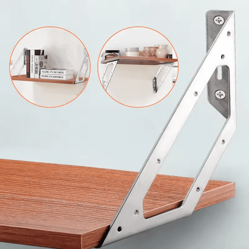 2 Pack Heavy Duty Stainless Steel Corner Brackets, Multi-Purpose ...