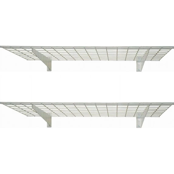 2-Pack Heavy Duty Steel Garage Shelving 45\u201Dx 15\u201D Wall Mounted ...
