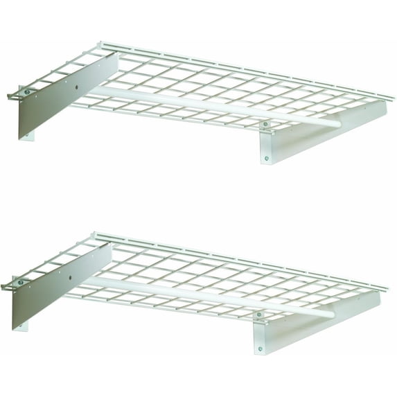 2-Pack Heavy Duty Steel Garage Shelving 45\u201Dx 15\u201D Wall Mounted ...