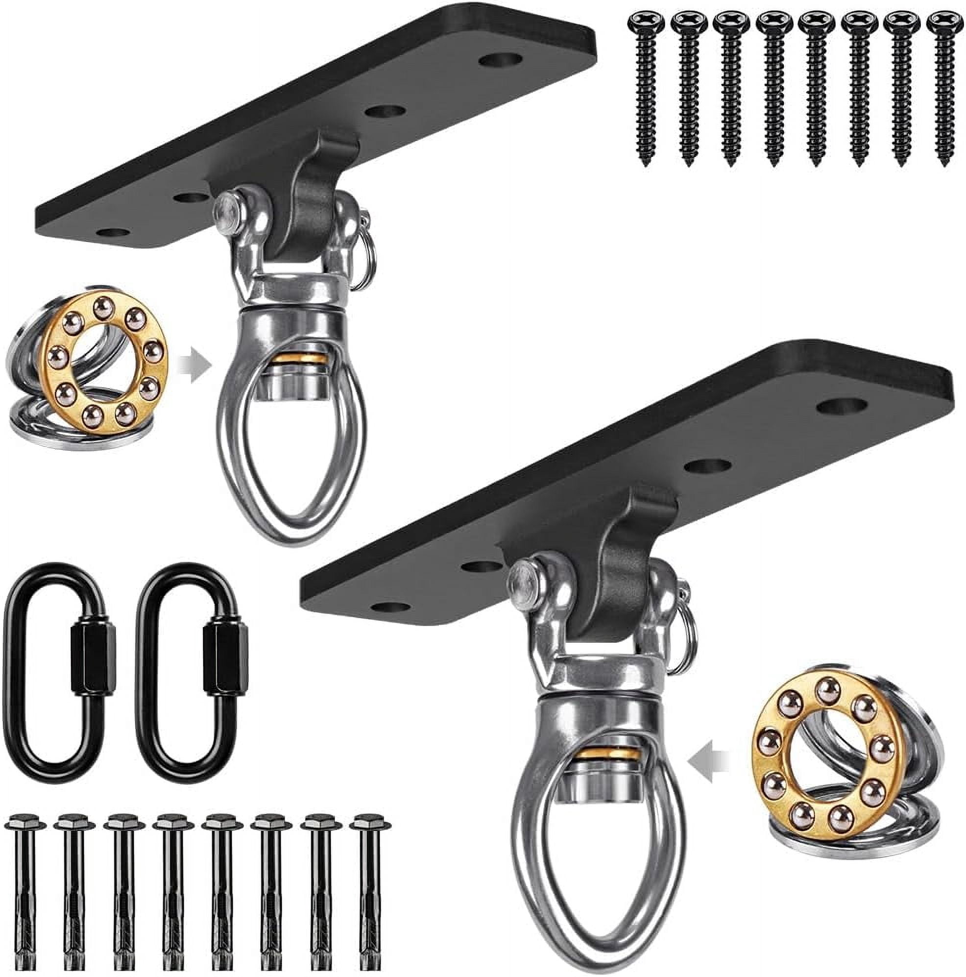 2 Pack Heavy Duty Swing Hangers, Swing Set Accessories with for Indoor ...