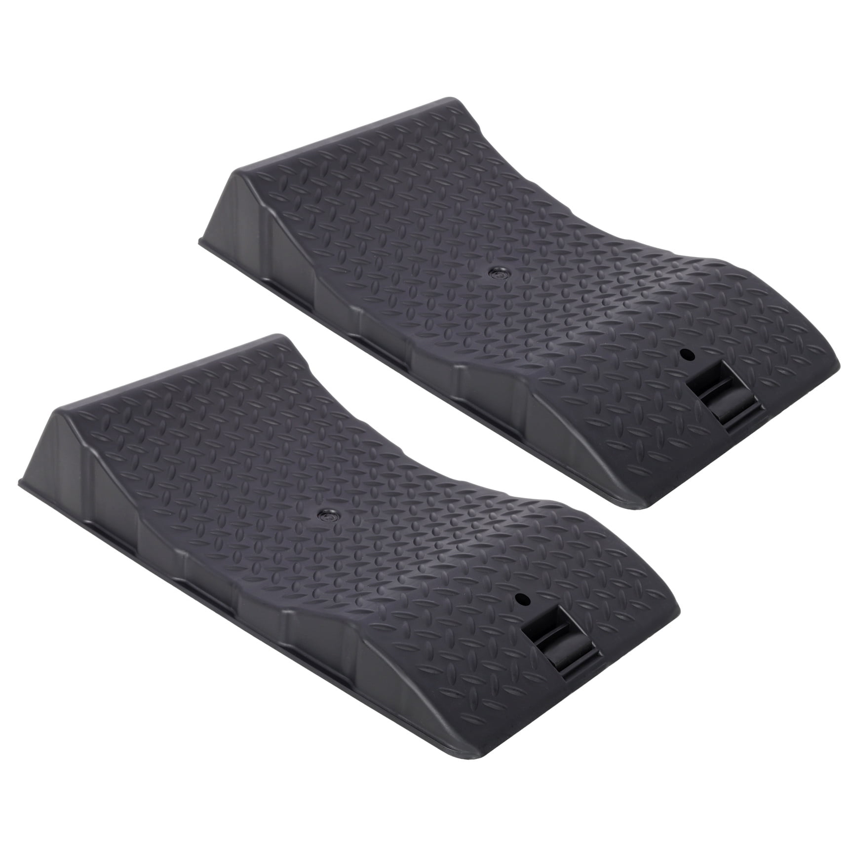 2 Pack Heavy Duty Tire Ramps for Car Storage, Anti Slip Wheel Lifts ...