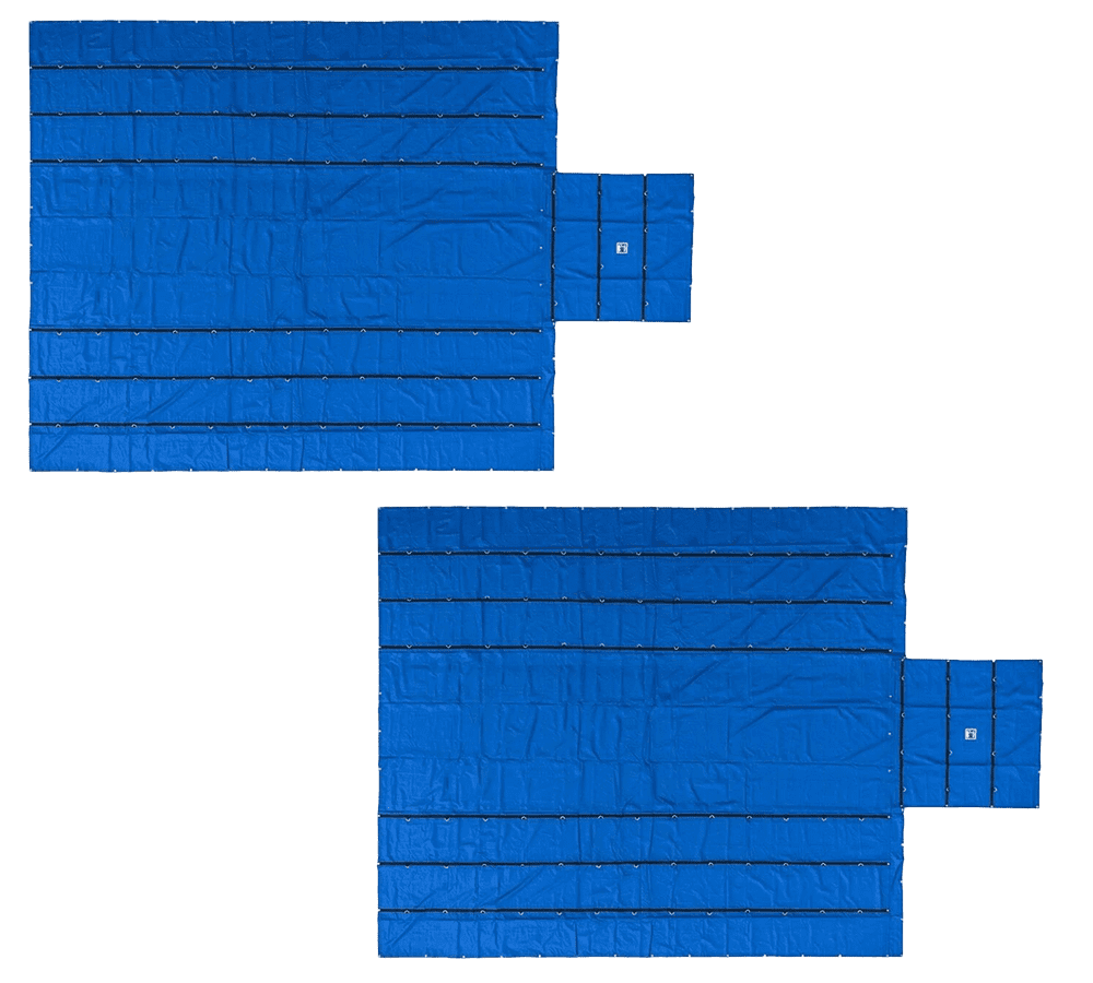 Mytee Products Weatherproof Vinyl Heavy Duty Flatbed Trailer Tarp, 18oz ...
