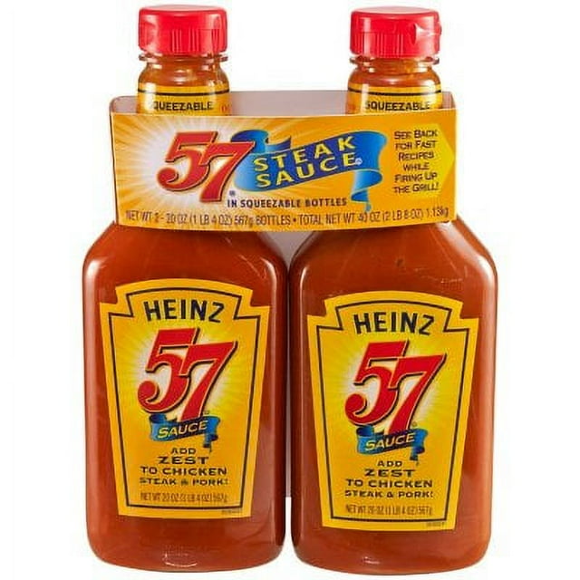 (2 Pack ) Heinz 57 Sauce, 20 Oz Bottle - Walmart.com