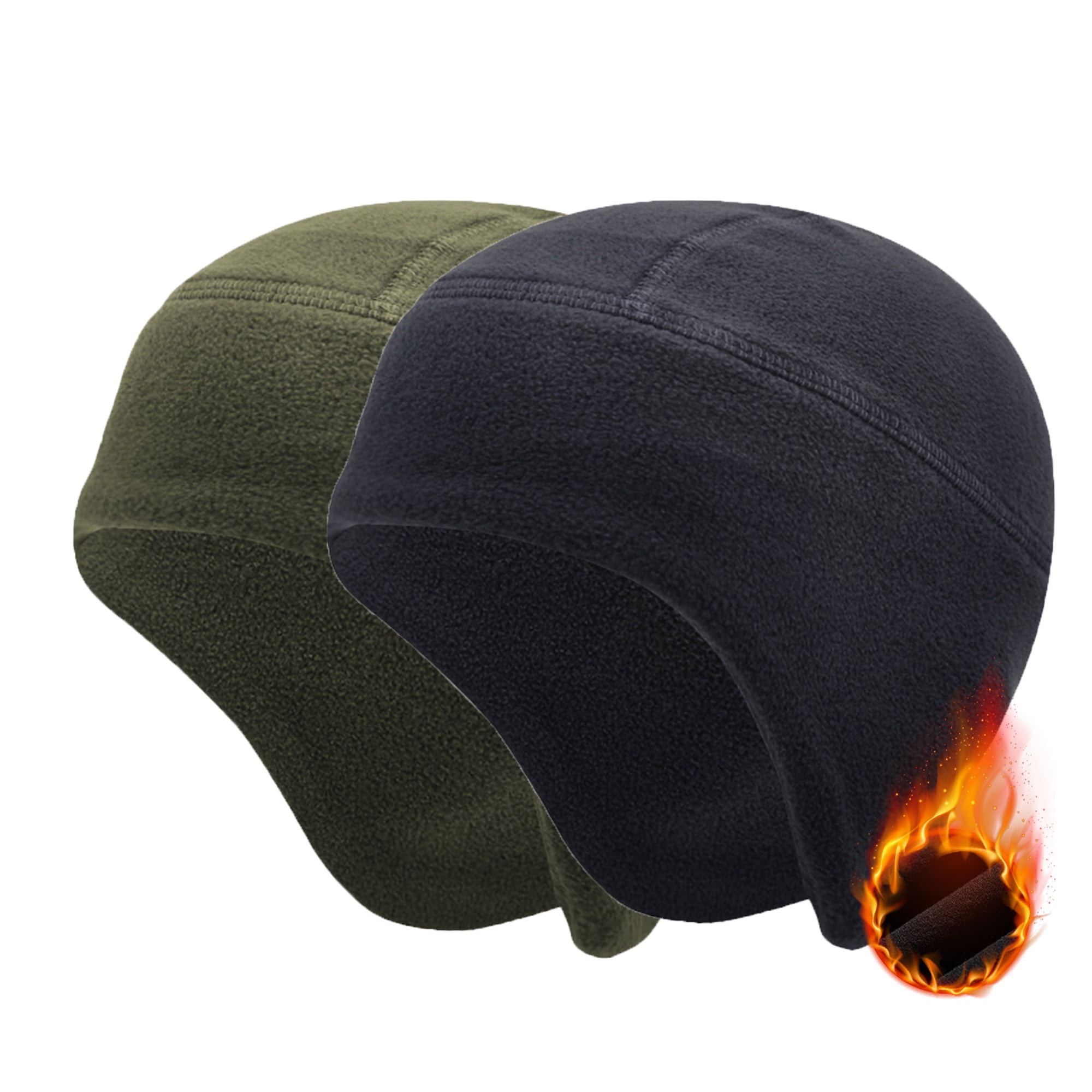 2 Pack Helmet Liner Skull Cap for Men Women Thermal Windproof, Warm ...