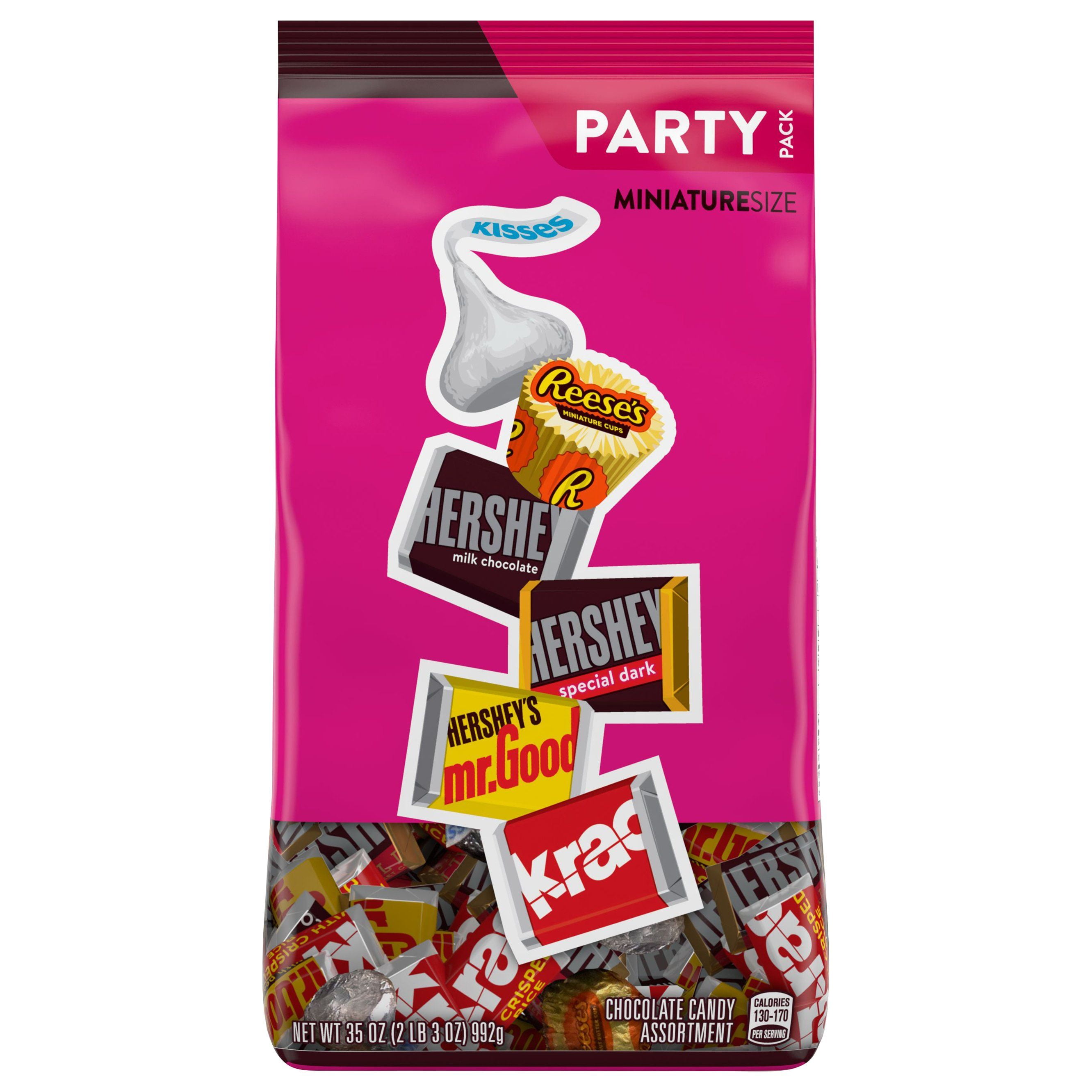 2 Pack - Hershey's Assorted Miniature Candy - Party Pack - 35 oz ...