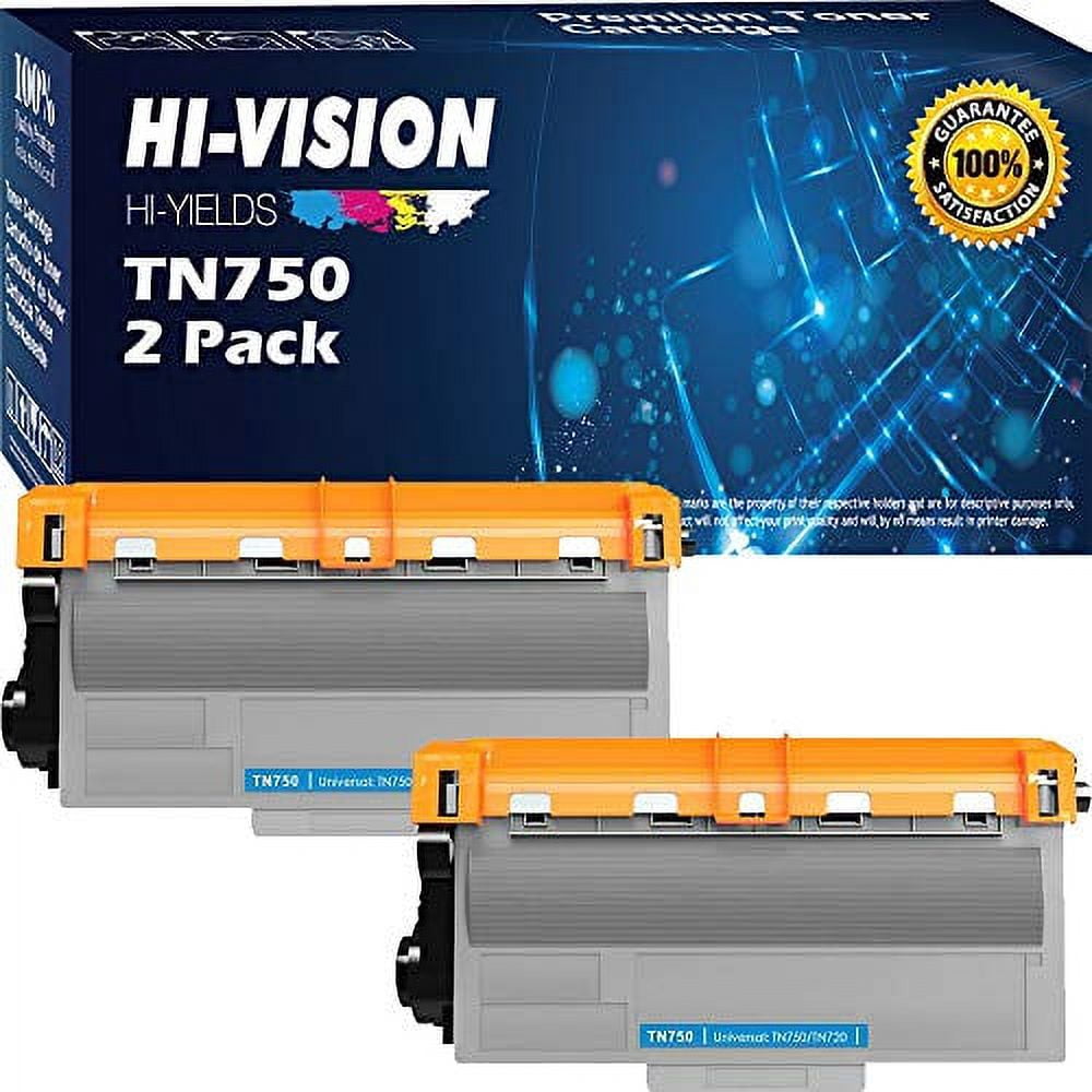 (2 Pack) Hi Vision Brand Compatible Toner Replacement for TN750 use in ...