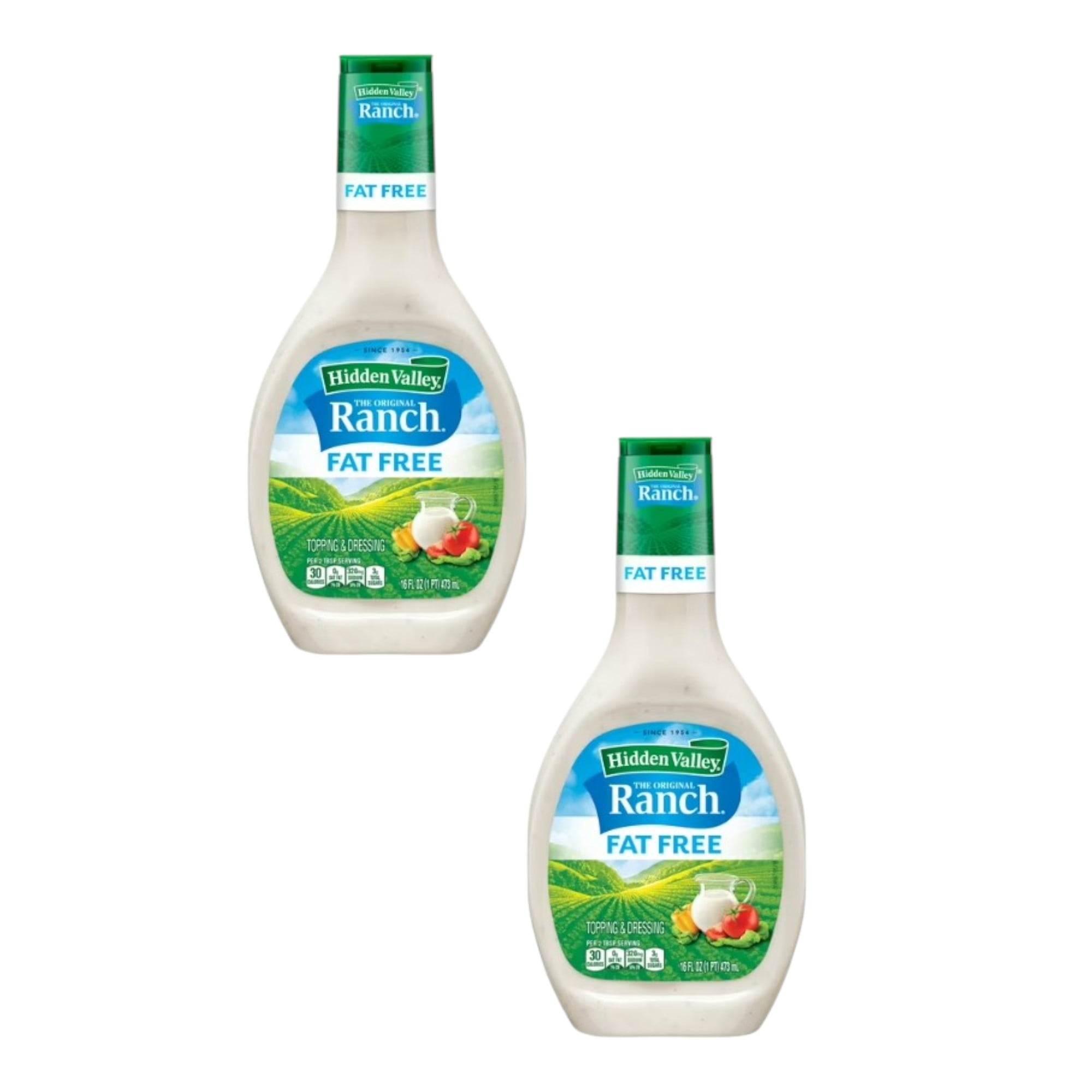 ( 2 Pack ) Hidden Valley The Original Ranch Fat Free Topping & Dressing ...
