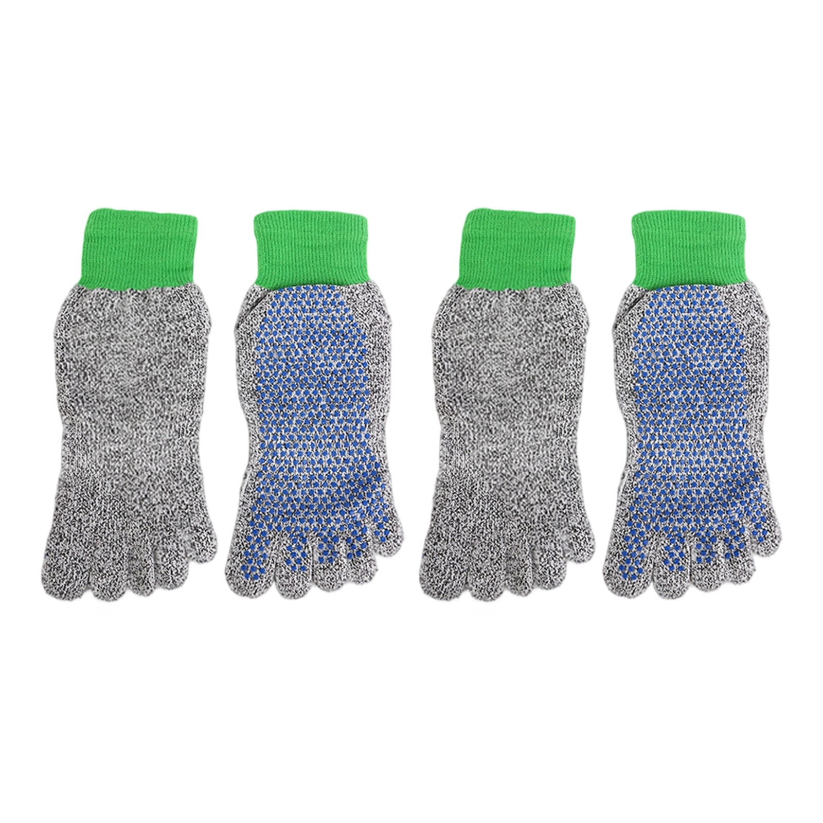 2 Pack High Strength Five Toe Workout Socks Reinforced Toe Protections ...