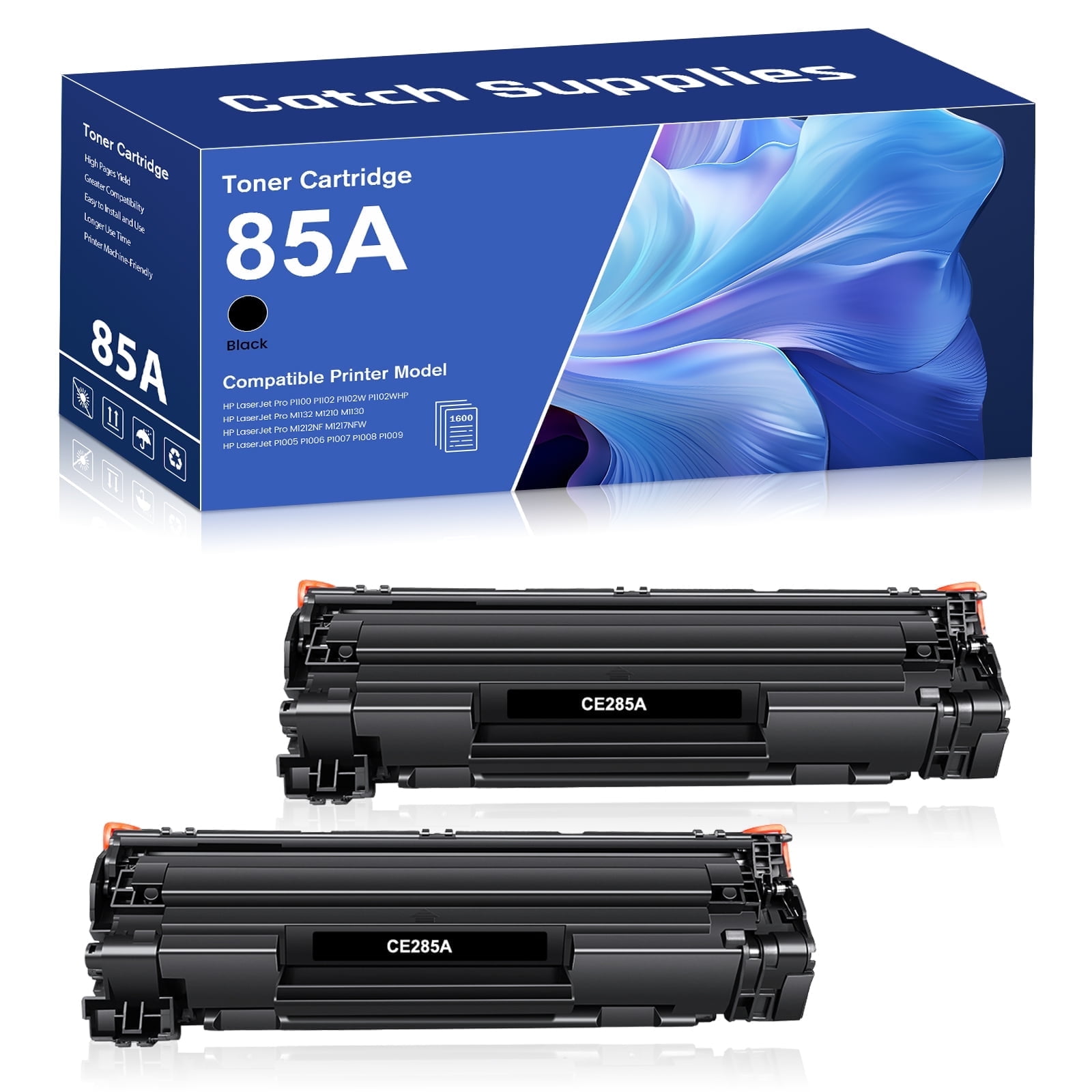 2-Pack High Yield Compatible 85A Toner Cartridge for HP 85A CE285A for ...