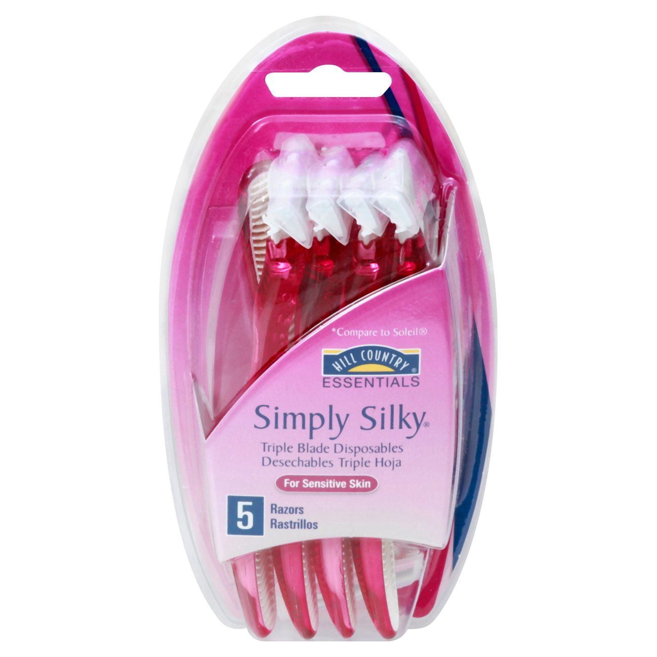 2 Pack - Hill Country Essentials Simply Silky Triple Blade Disposable ...