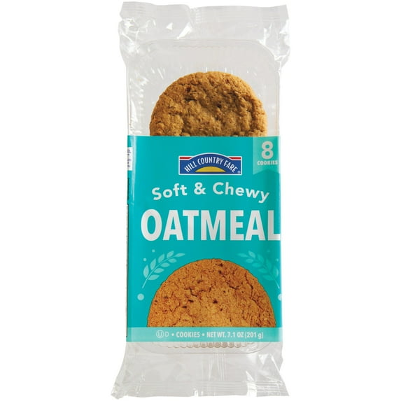2 Pack - Hill Country Fare Soft & Chewy Oatmeal Cookies - 8 ct ...