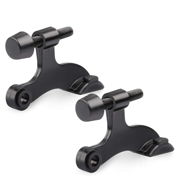 2 Pack Hinge Pin Black Door Stopper,Adjustable Deluxe Heavy Duty Door ...