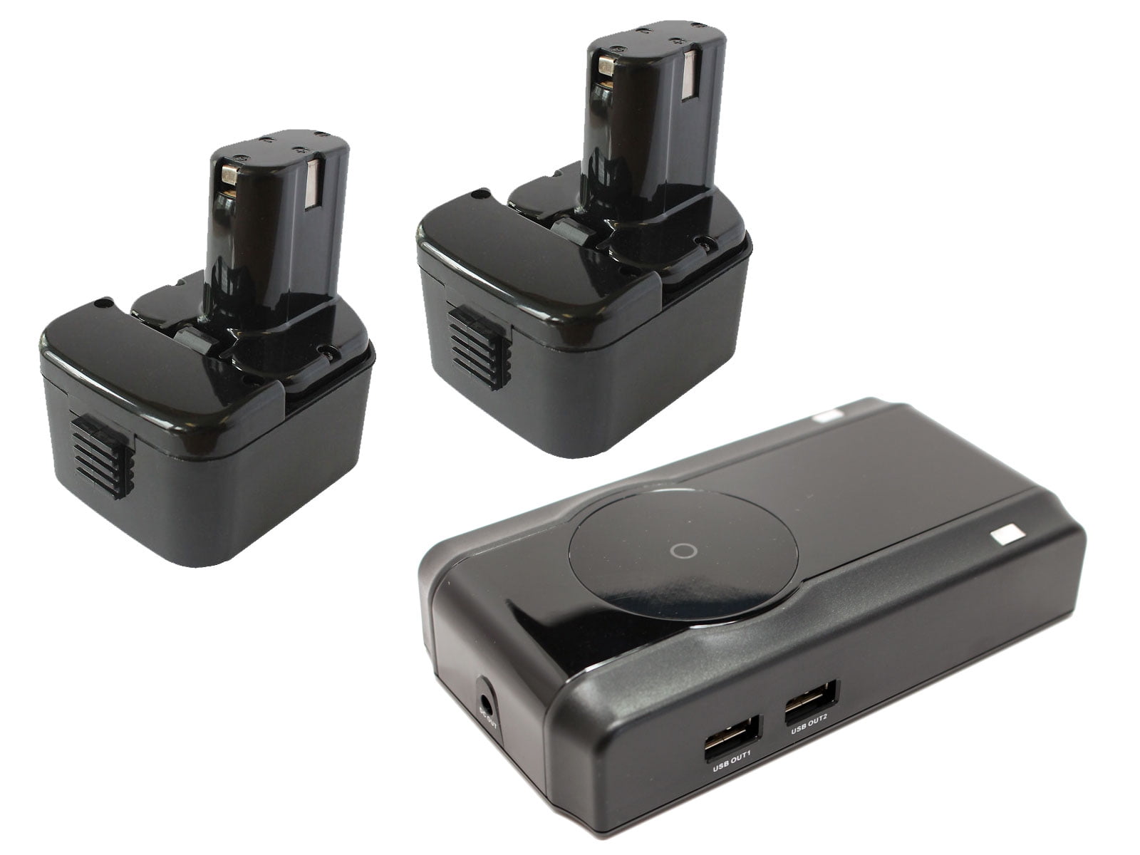 2-Pack Hitachi 12V Battery + Charger Replacement - Compatible with ...