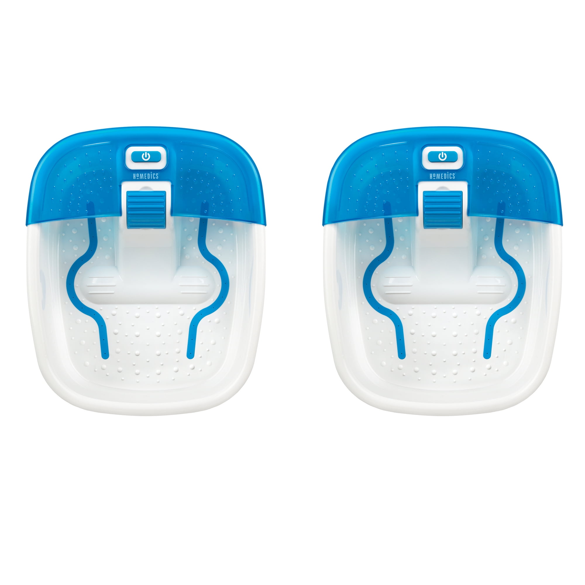 2 Pack HoMedics FB-50 Bubble Bliss Deluxe Footspa - Walmart.com