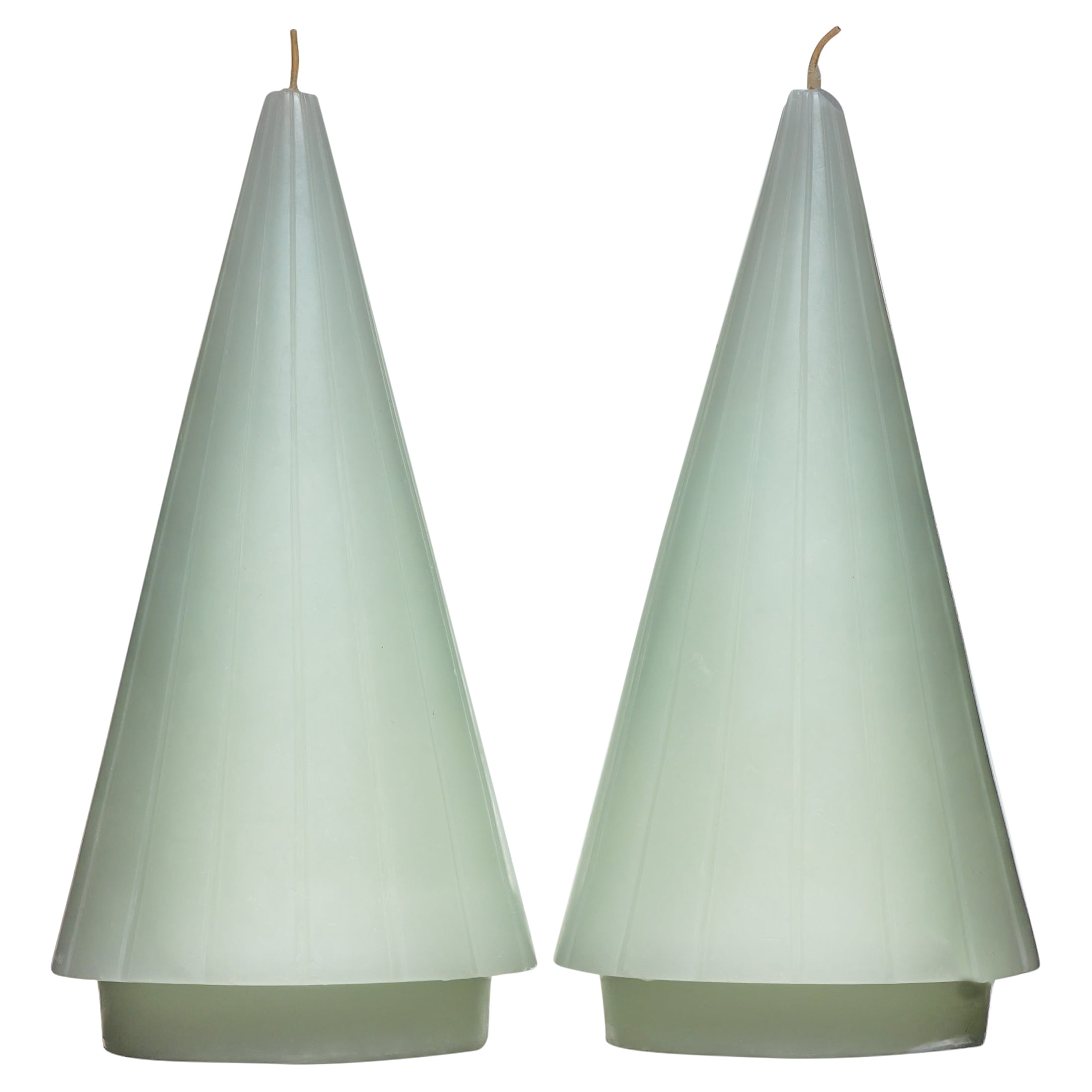(2 pack) 2-Pack Holiday Time Figural Everyday Modern Tree Candle, Cone ...