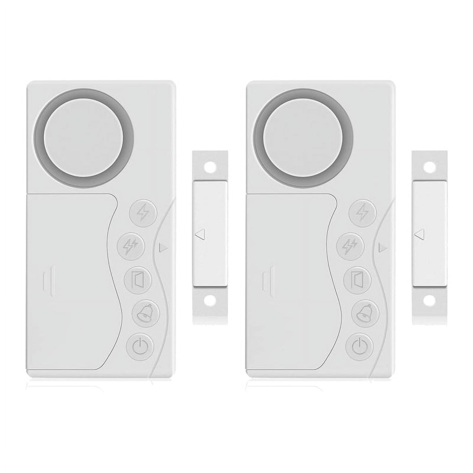 2 Pack Home Security Door Alarm, 4 in 1 Wireless Refrigerator/Window ...