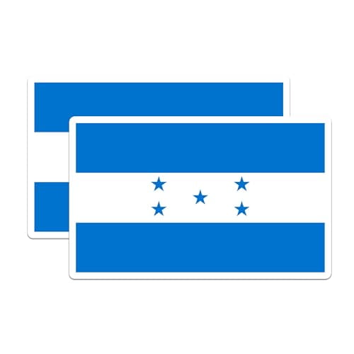 (2 Pack) Honduras World Flag Stickers - Pride - 5 Inches On Longest ...