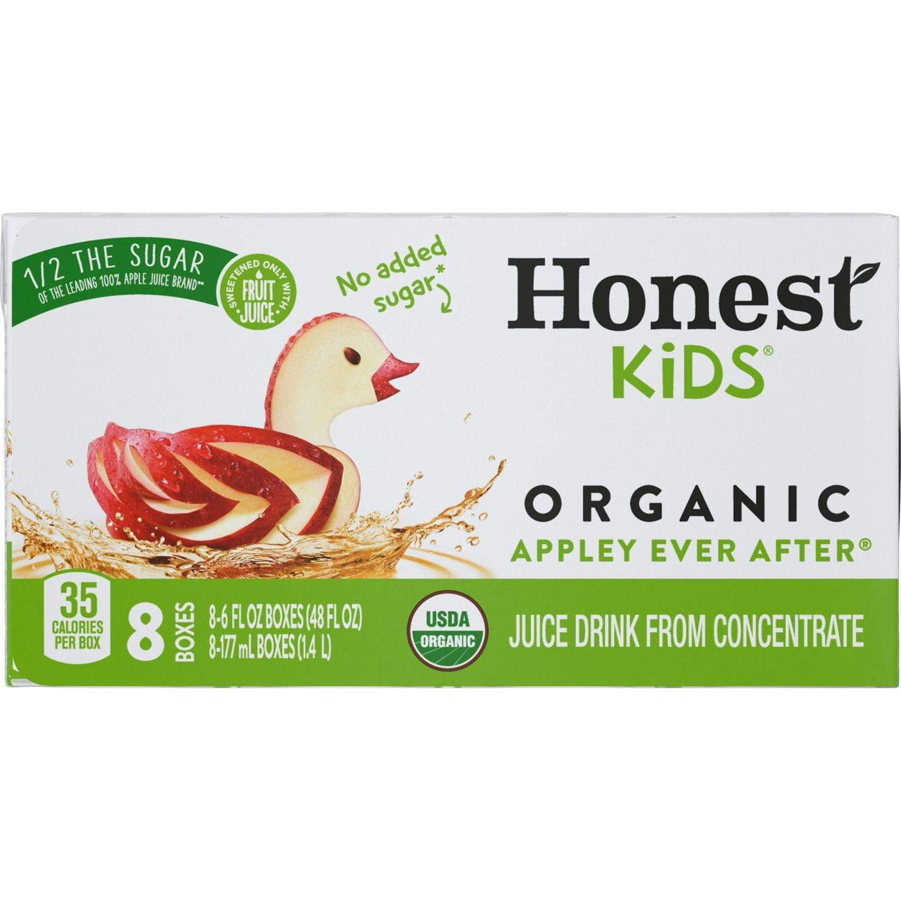 Honest Kids, Organic Juice, 8 pk Boxes, Appley Ever After - Walmart.com