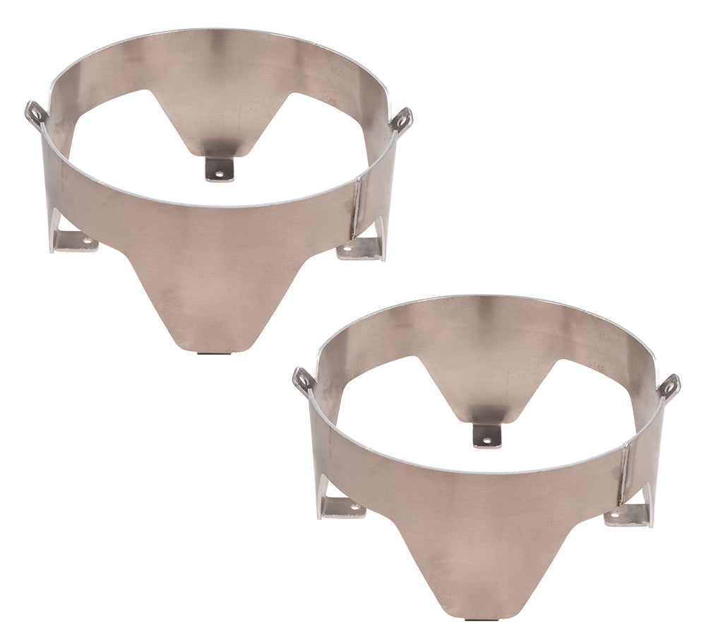2 Pack Horizontal 6 Gallon Aluminum Trash Can Brackets Mount for Truck ...