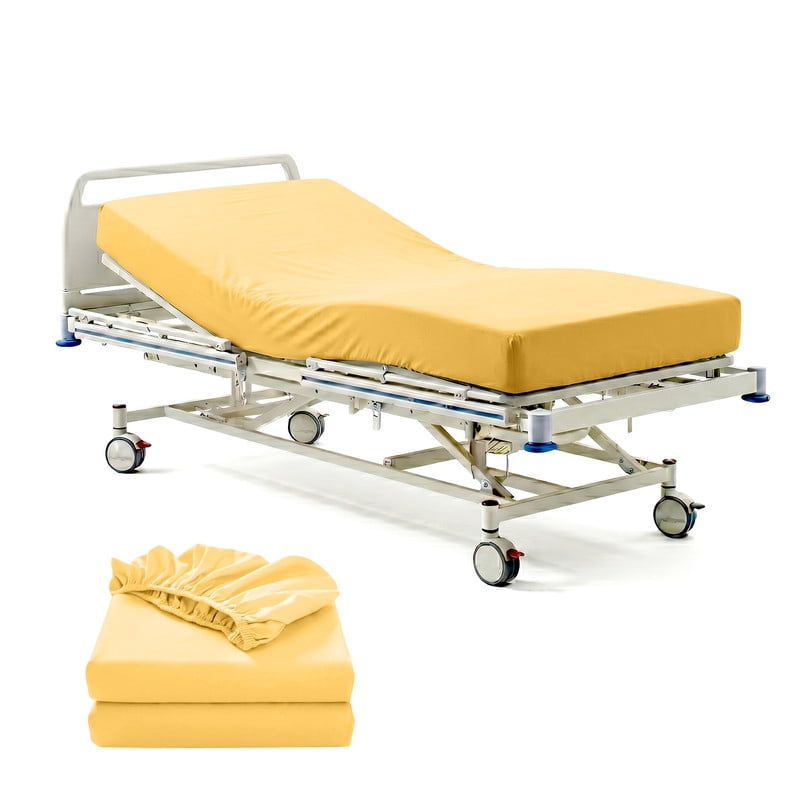 2 Pack Hospital Bed Fitted Sheets 36" x 80" x 12" Deep – 100% Egyptian ...
