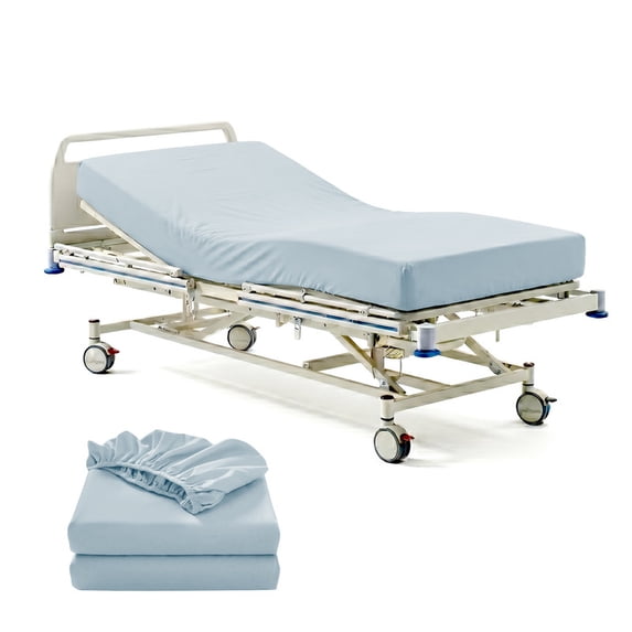 2 Pack Hospital Bed Fitted Sheets 36" x 80" x 12" Deep – 100% Egyptian ...