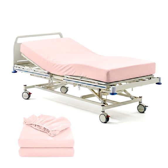 2 Pack Hospital Bed Fitted Sheets 36" x 80" x 14" Deep – 100% Egyptian ...