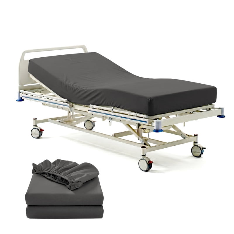 2 Pack Hospital Bed Fitted Sheets 36" x 80" x 6" Deep – 100% Egyptian ...
