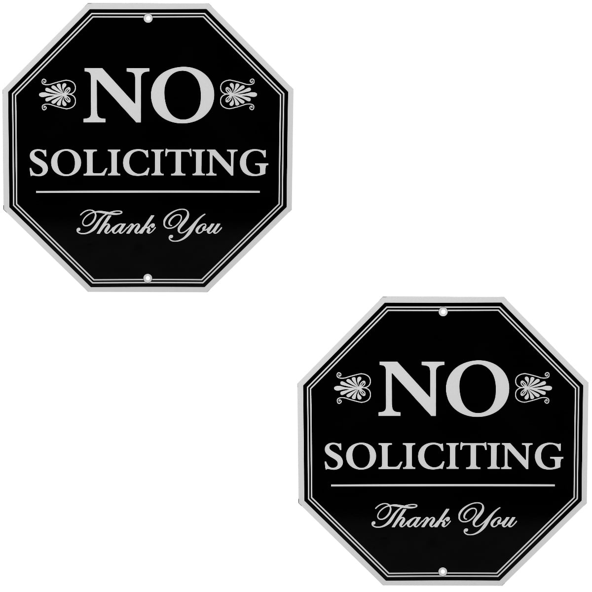 2 Pack House No Soliciting Trespassing Sign Solicitation - Walmart.com