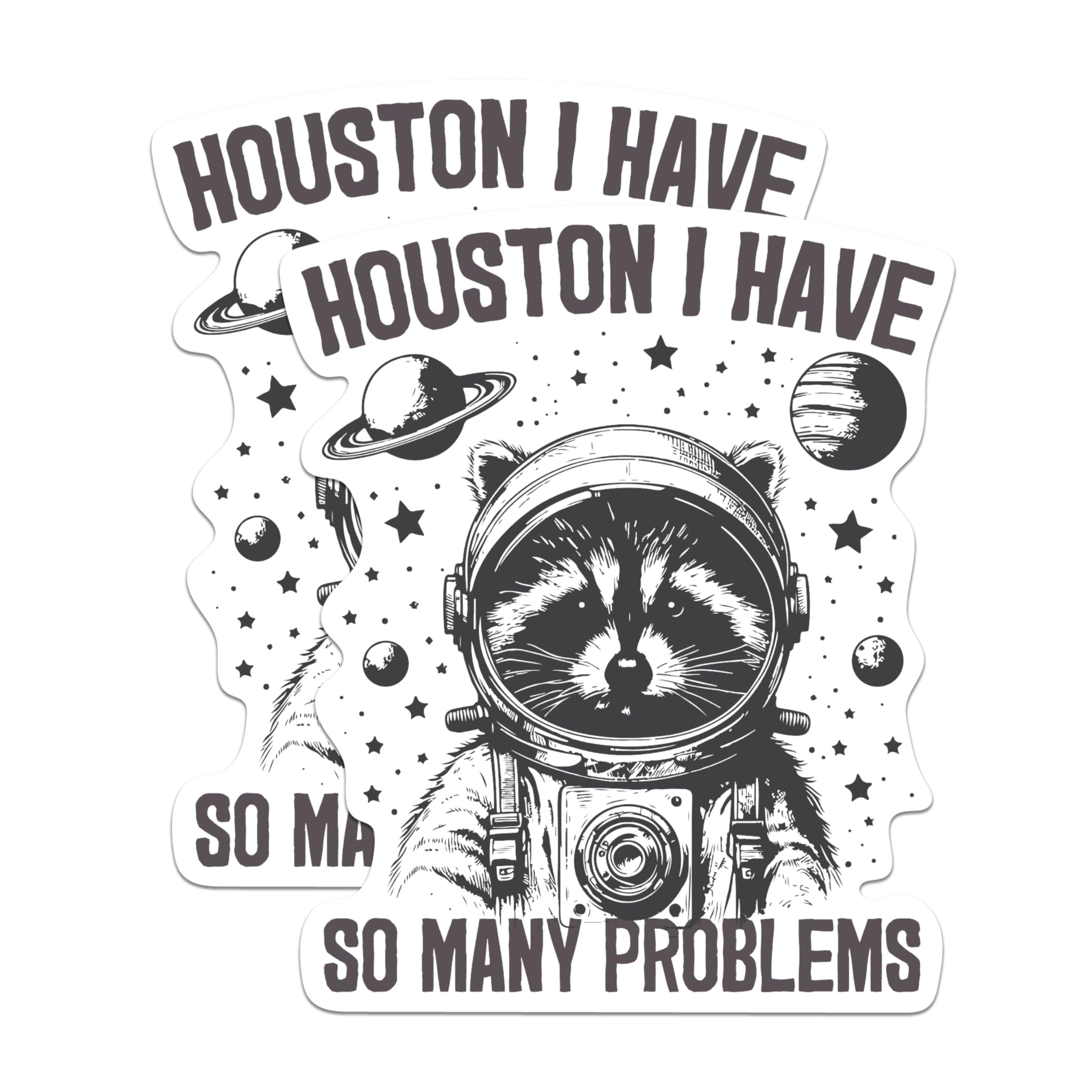 (2 Pack) Houston I Have So Many Problems Magnets - Funny Sarcastic Meme ...