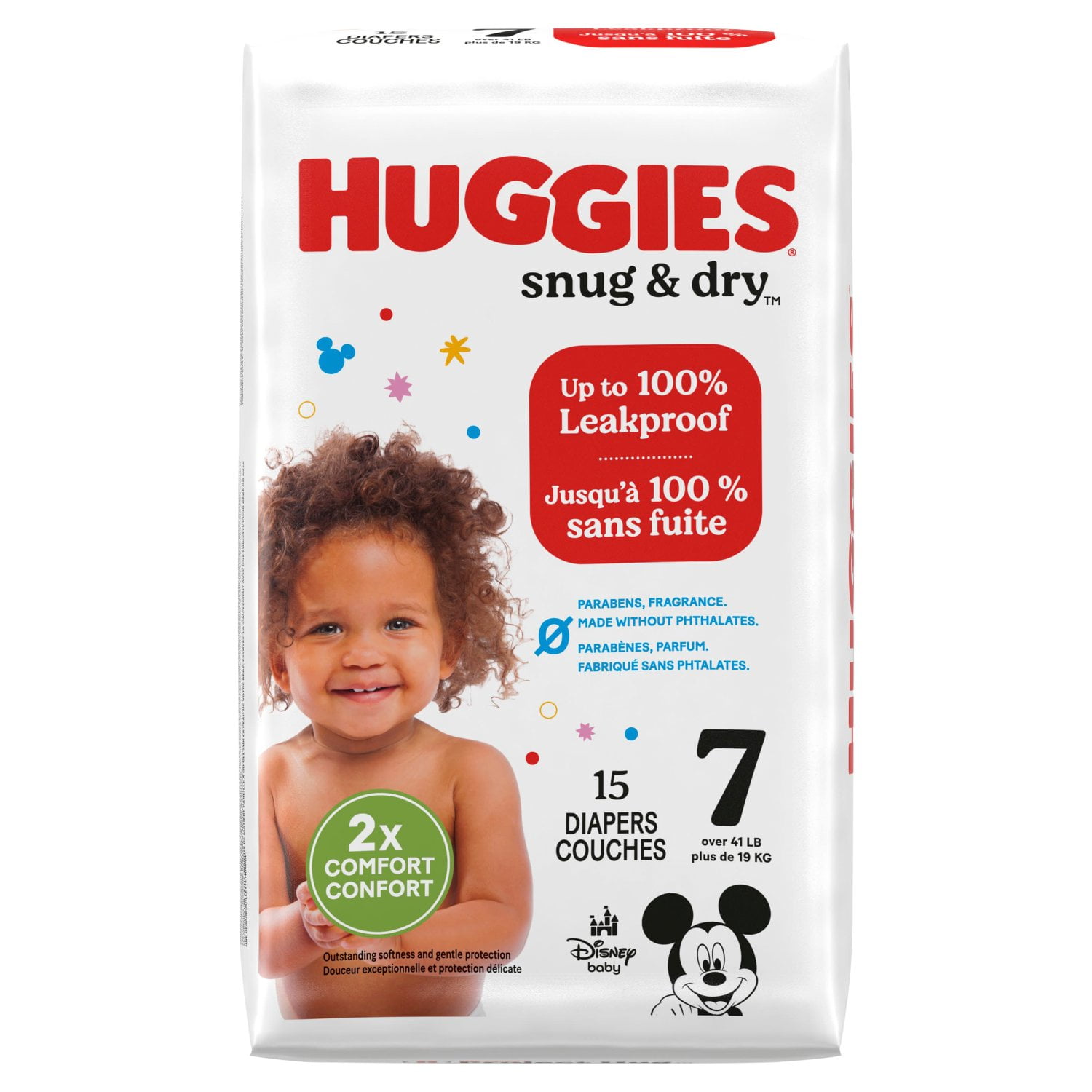 2 Pack - Huggies Snug And Dry Diapers Size 7 15ct Package May Vary ...