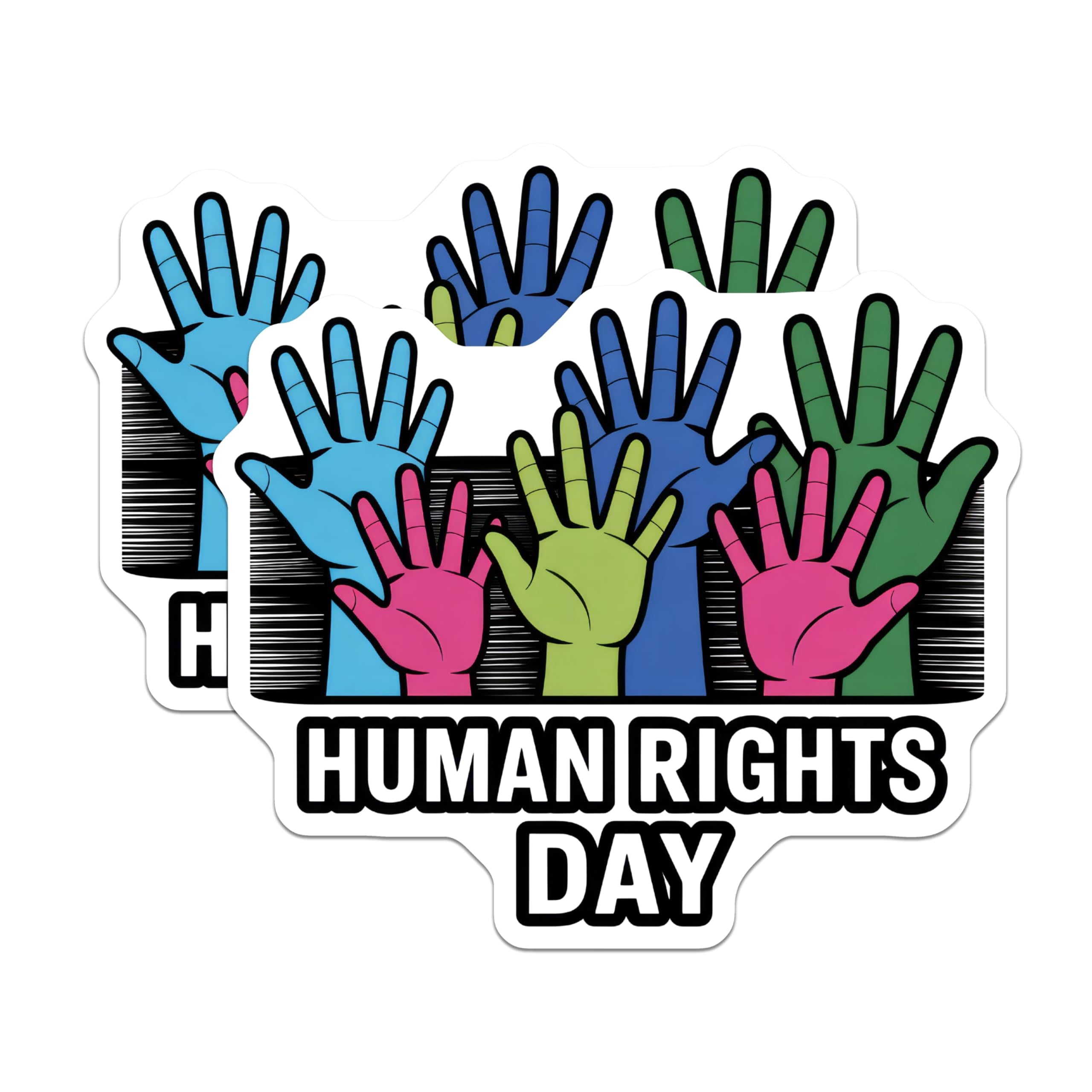 (2 Pack) Human Rights Day Stickers - Equality - Tolerance - 5" On ...