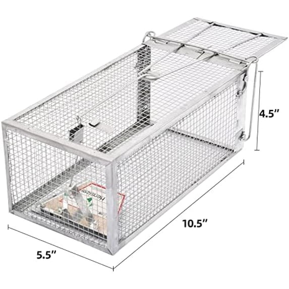 2-Pack Humane Rat Trap, Chipmunk Rodent Trap That Work for Indoor and ...
