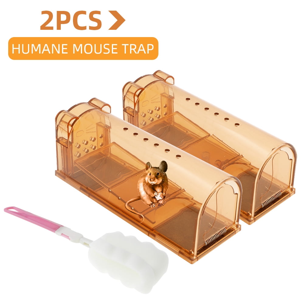 2 Pack Humane Small Mouse Rat Trap Victor Pest Control Brown - Walmart.com