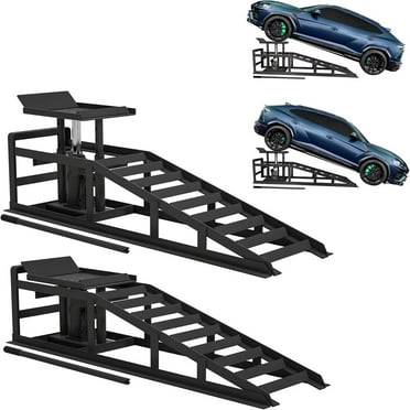 Huloretions 2 Pack Car Truck Service Ramps Lifts,Hydraulic Vehicle ...
