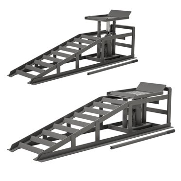 Danolapsi 2PCS Hydraulic Car and Truck Service Ramps,11023 Lbs (5 Tons ...