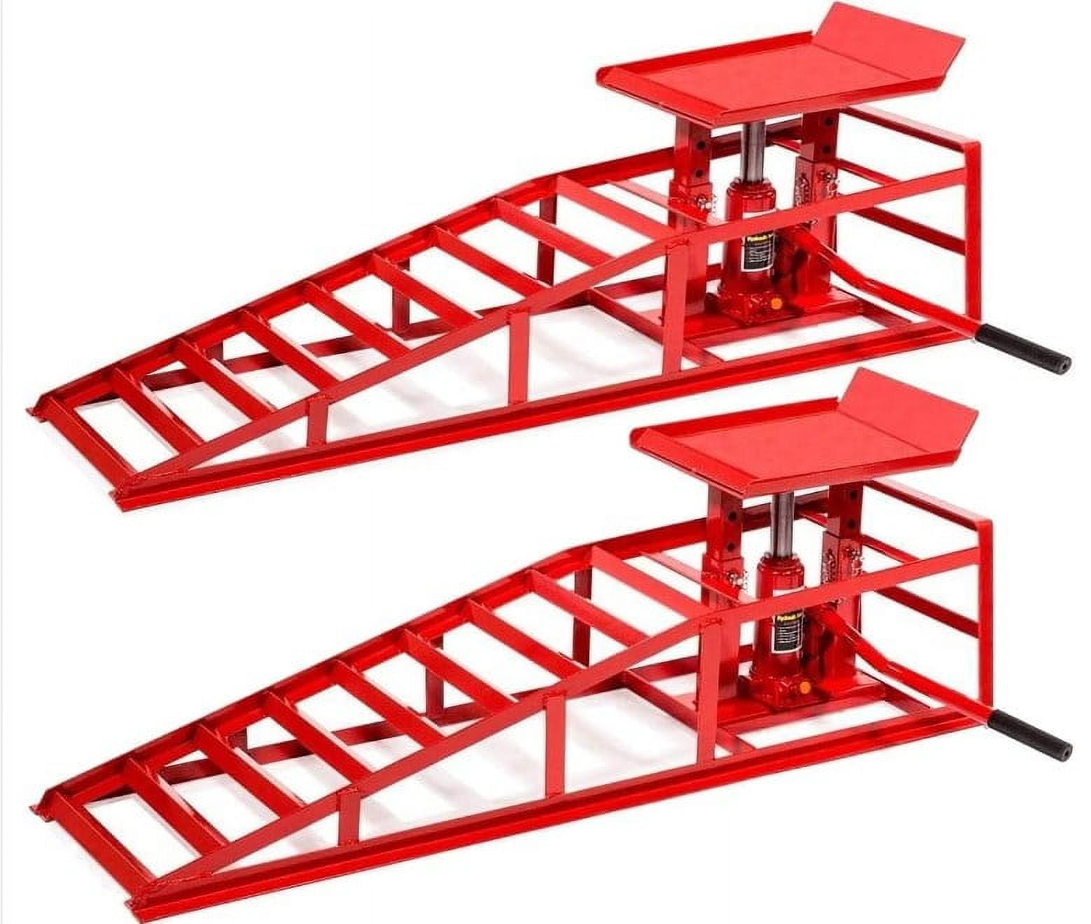 2 Pack Hydraulic Car Ramps 6T 12000lbs,Low Profile Truck Lift Service ...