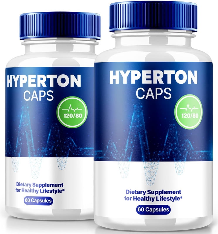 (2 Pack) Hyperton Capsules, All-Natural Blood Vessel Cleaner Formula ...