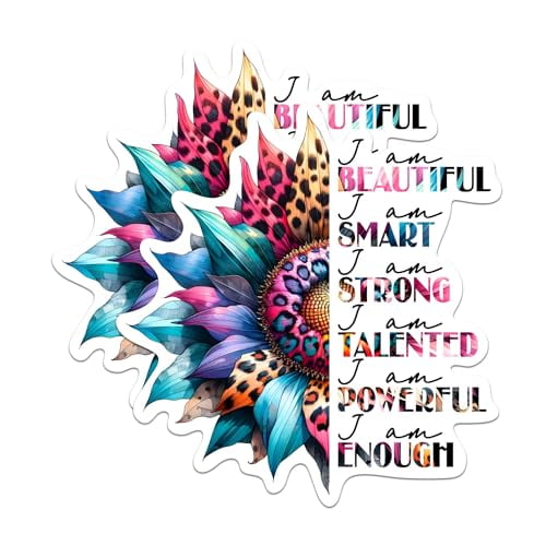 (2 Pack) I Am Beautiful I Am Smart I Am Strong Stickers - Positive ...