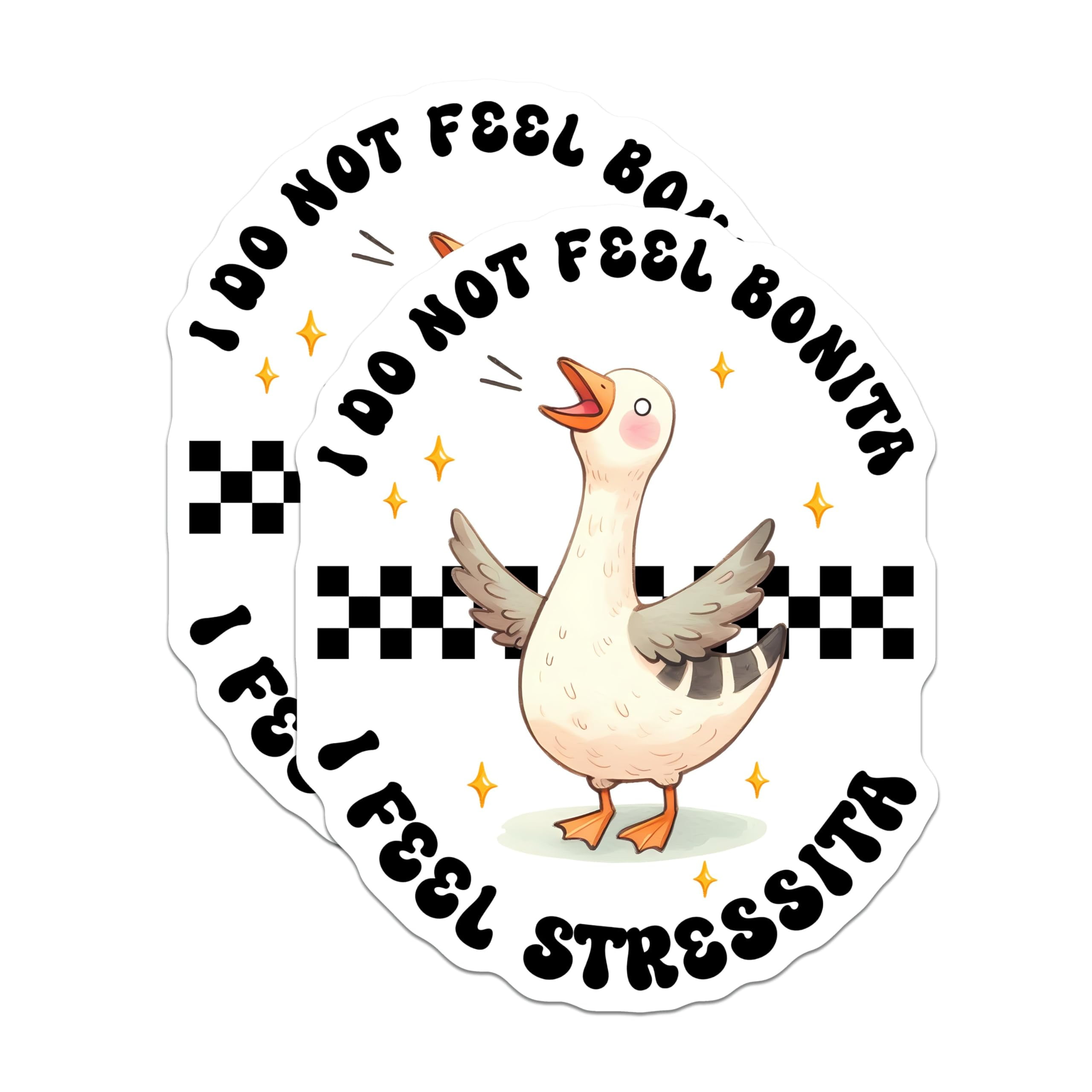 (2 Pack) I Do Not Feel Bonita Magnet - I Feel Stressita - 5" On Longest ...