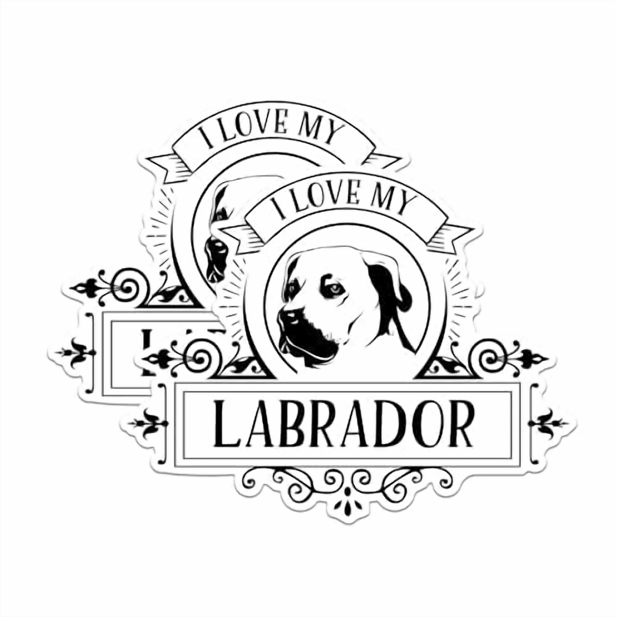 (2 Pack) I Love My Labrador Magnets - Dog Lover Magnets - Labrador ...