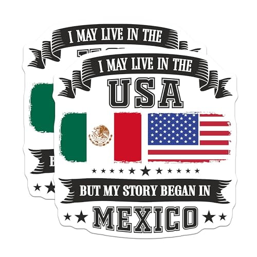 (2 Pack) I May Live in The USA But My Story Began in Mexico Magnets ...
