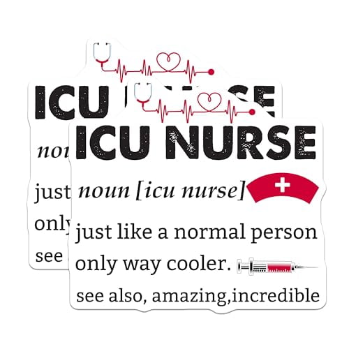 (2 Pack) ICU Nurse Magnets - Funny Nurse - Medical Staff Appreciation ...