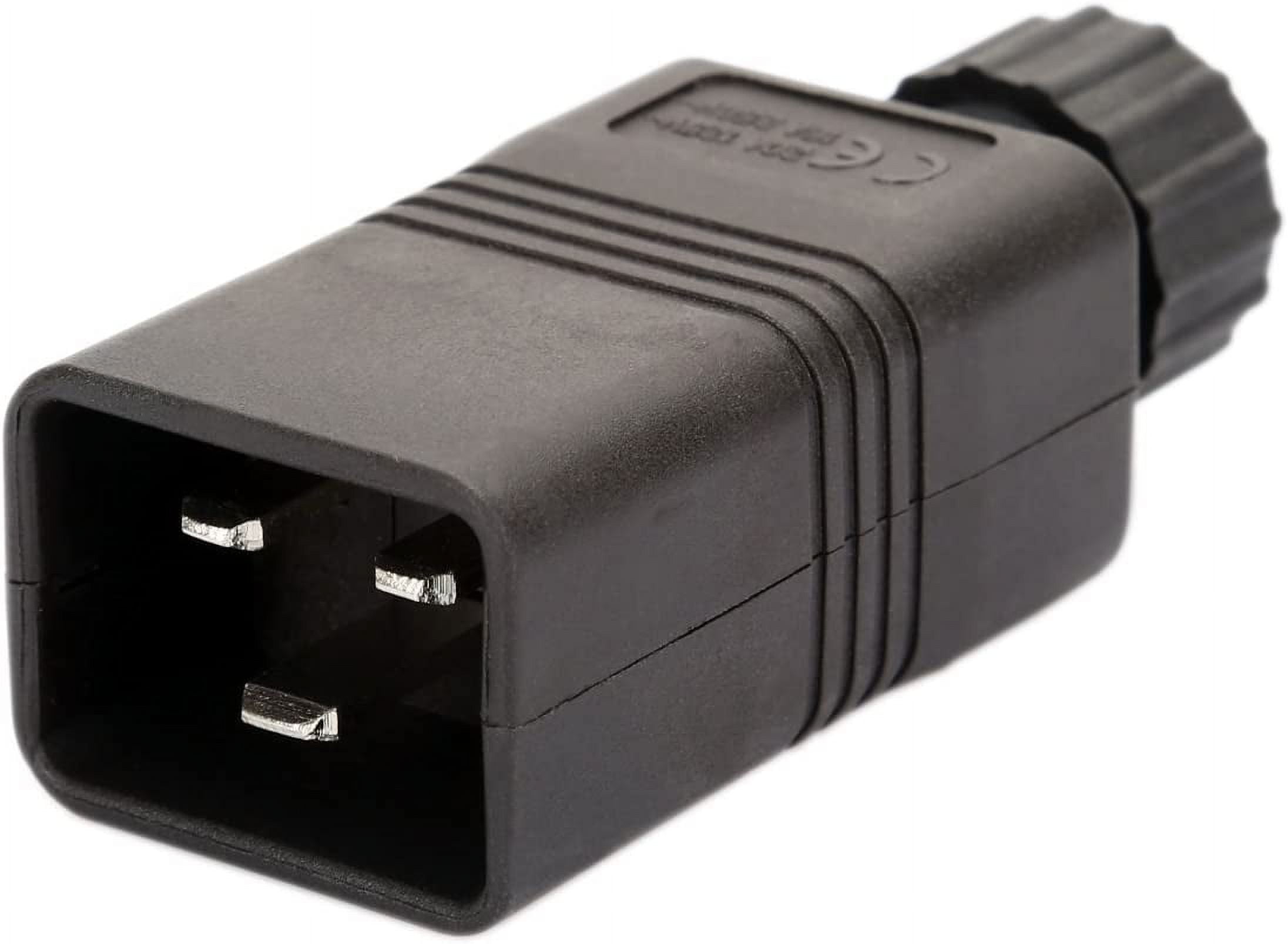 (2 Pack) IEC 320 C20 Rewirable DIY Power Plug adapter,Toptekits C20 Screw Lock AC Plug,IEC 320 ...