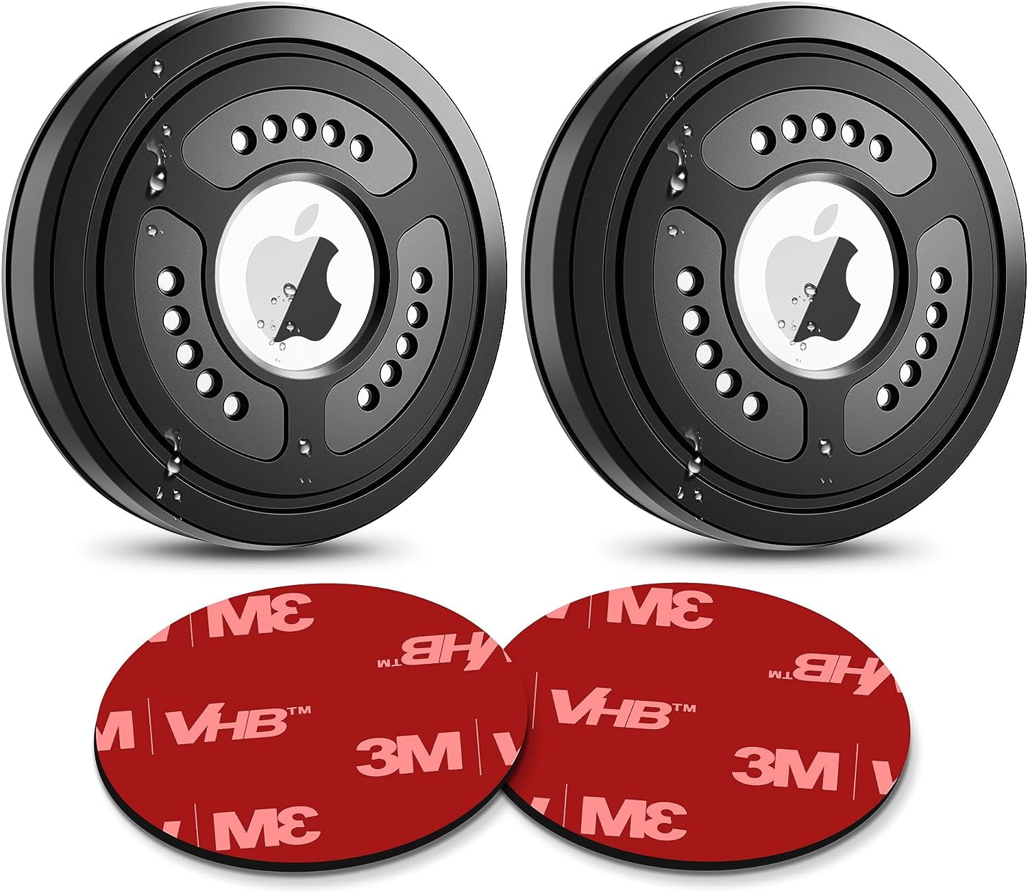 [2 Pack] IPX8 Waterproof AirTag Holder Case Cover, Airtag Sticker Stick ...