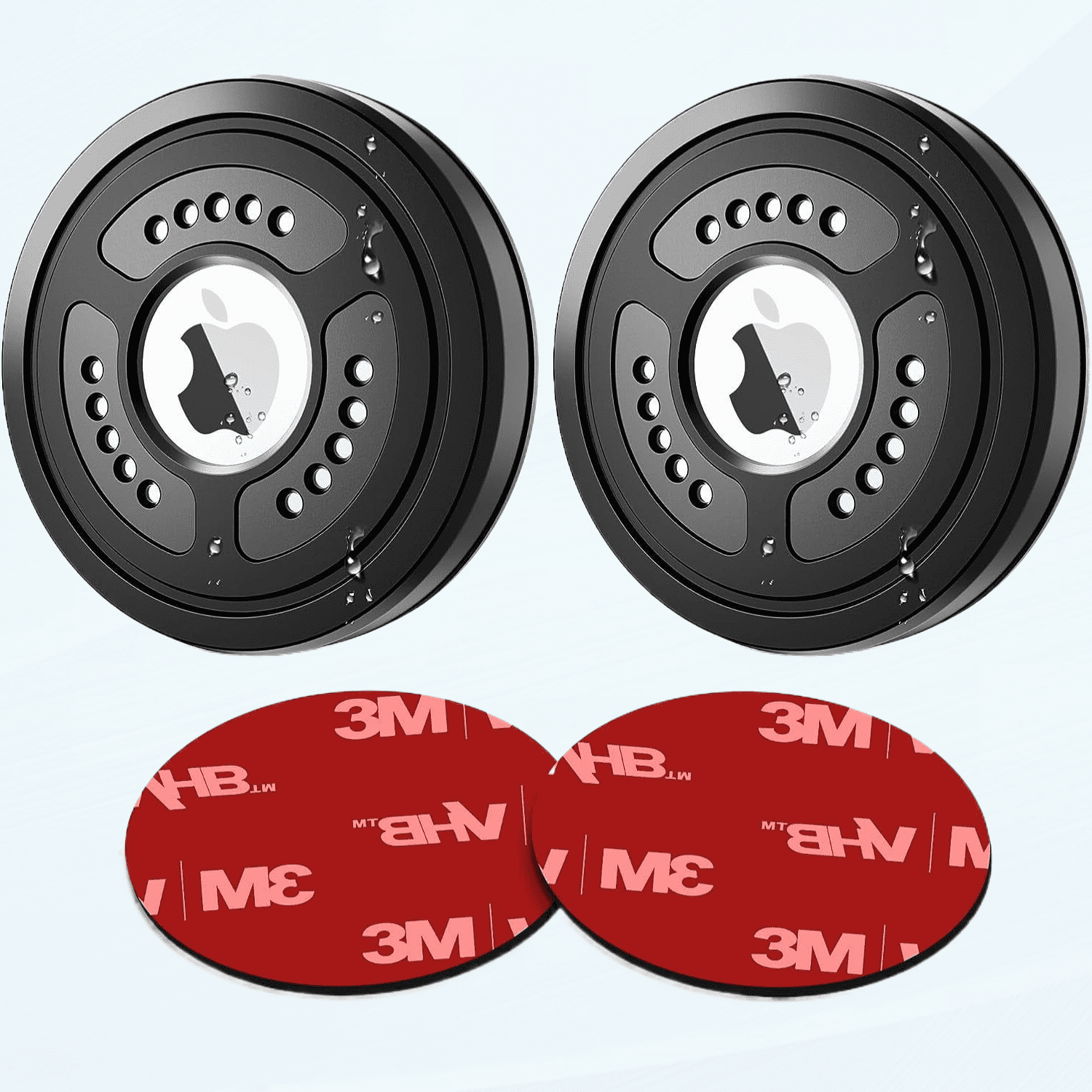 [2 Pack] IPX8 Waterproof AirTag Holder Case Cover, Airtag Sticker Stick ...