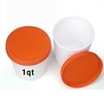 2 Pack Ice Cream Storage Containers, 1 Quart Freezer Safe Tub with Lid ...